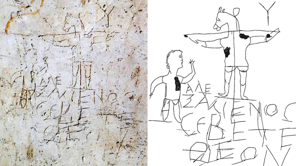 “Alexámenos adorando a su Dios” - graffiti del siglo I en Roma ...